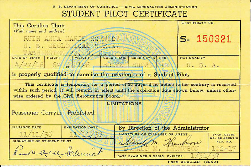 Student Pilot Certificate Archives And Special Collections UAA APU Student Pilot Certificate Archives And Special Collections UAA APU