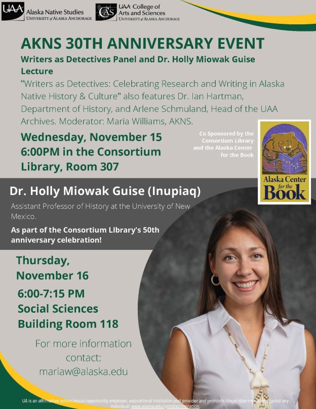 “Writers as Detectives: Celebrating Research and Writing in Alaska ...